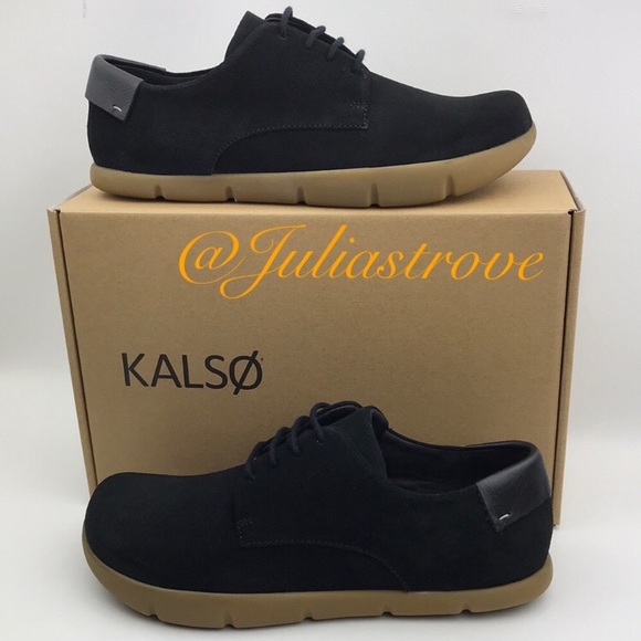 Shoes | Kalso Dawson Black Suede Laceup Earth Shoes New In Box | Poshmark